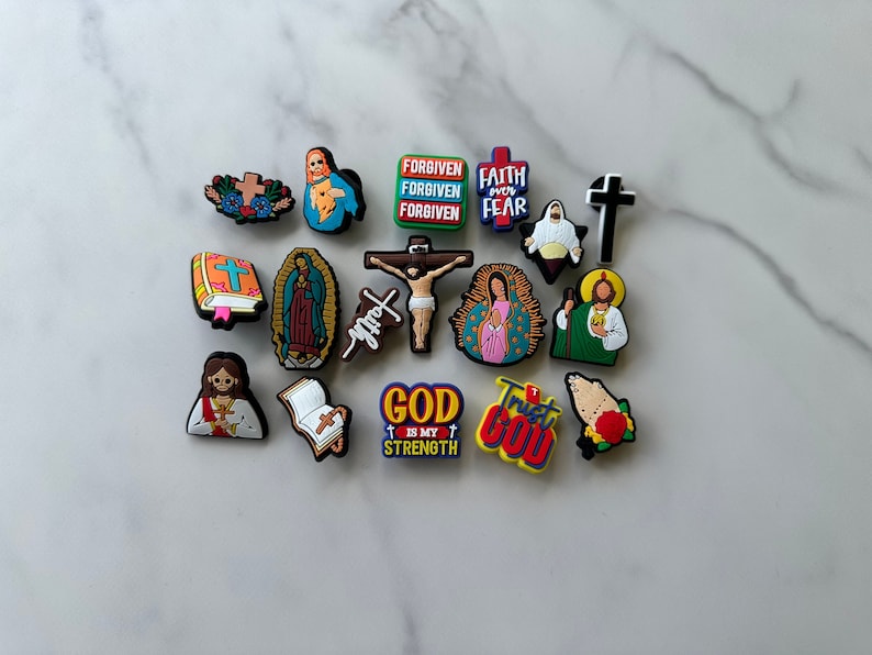Catholic Charms for Crocs, Jesus Themed Shoe Charms, Christ Charms ...