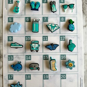 Blue Shoe Charms, Blue Themed Charms for Crocs, Diamond Charms for ...