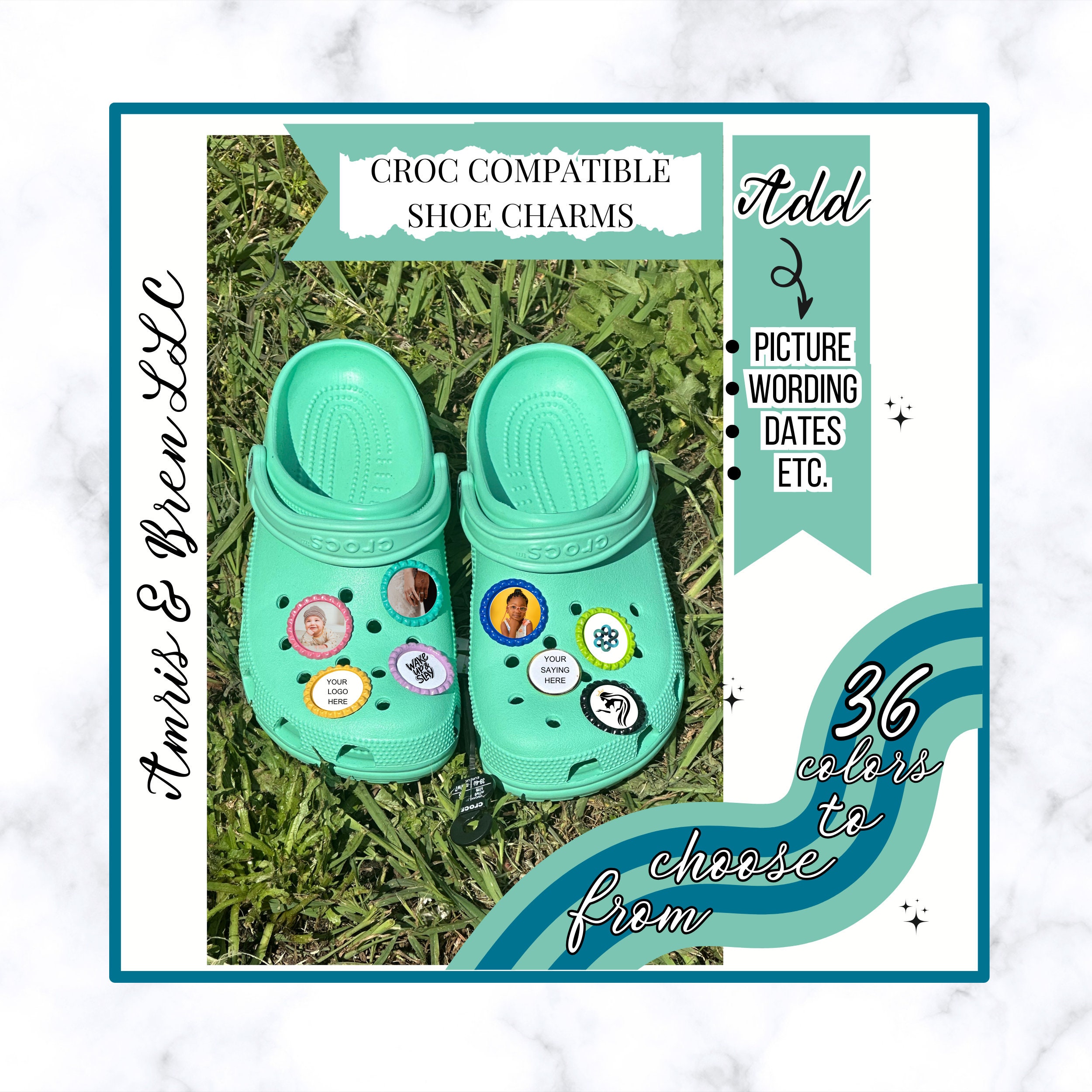 Customizable Picture Shoe Charm, Custom Croc Compatible Shoe Charm ...