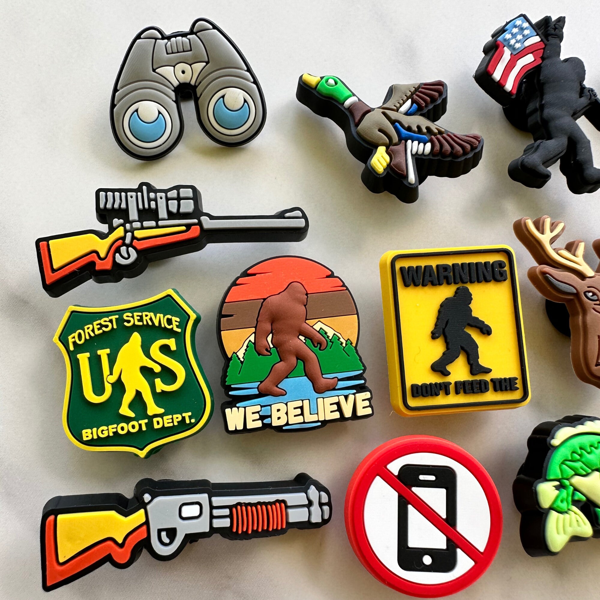 Hunting Themed Croc Compatible Shoe Charms, Charms for Crocs, Bigfoot ...