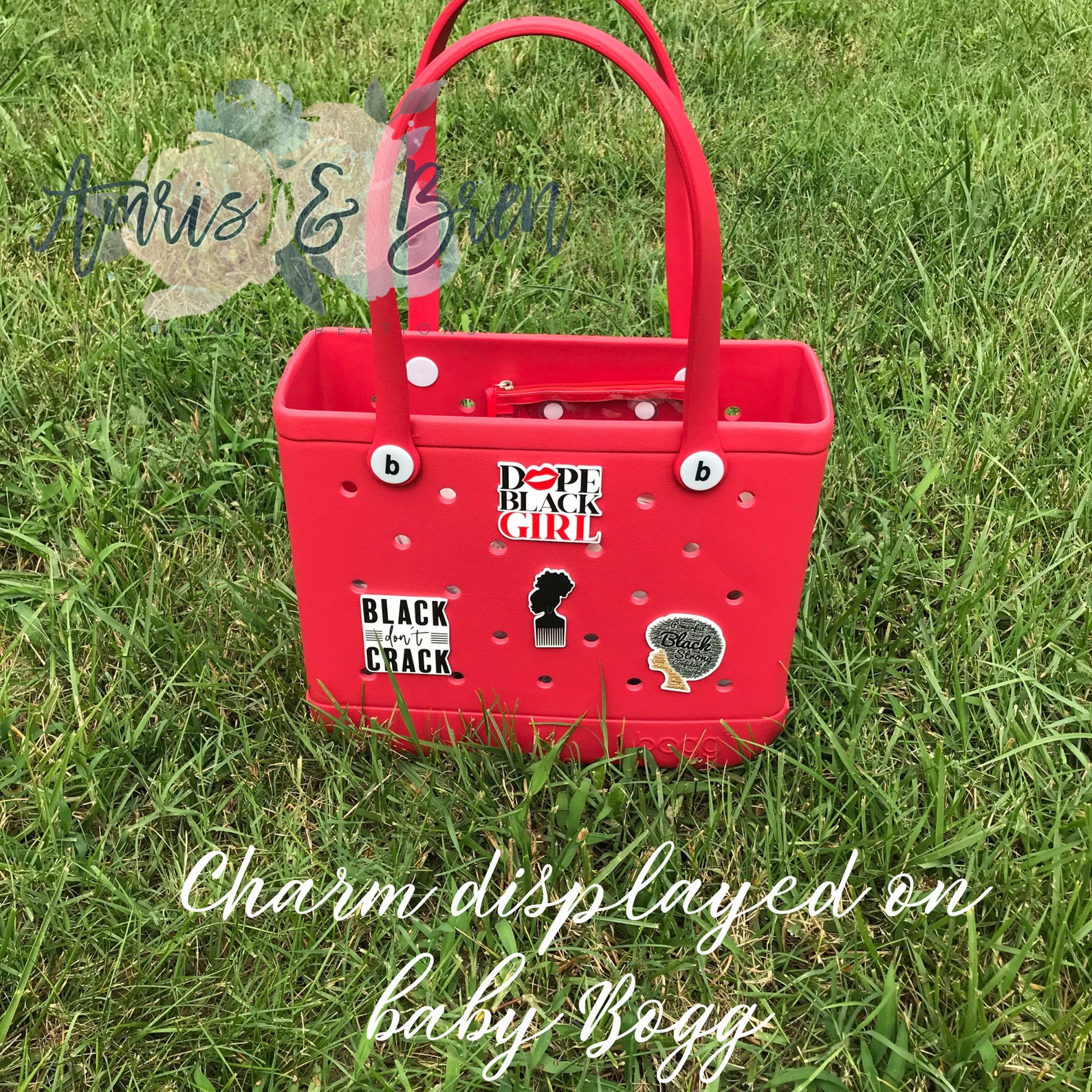 Dope Black Girl Purse Charms for Your Bogg Bag, Original and Baby Bogg ...