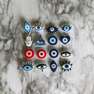 New Popular Evil Eye Protection Charms for Your Crocs, Clog Compatible ...