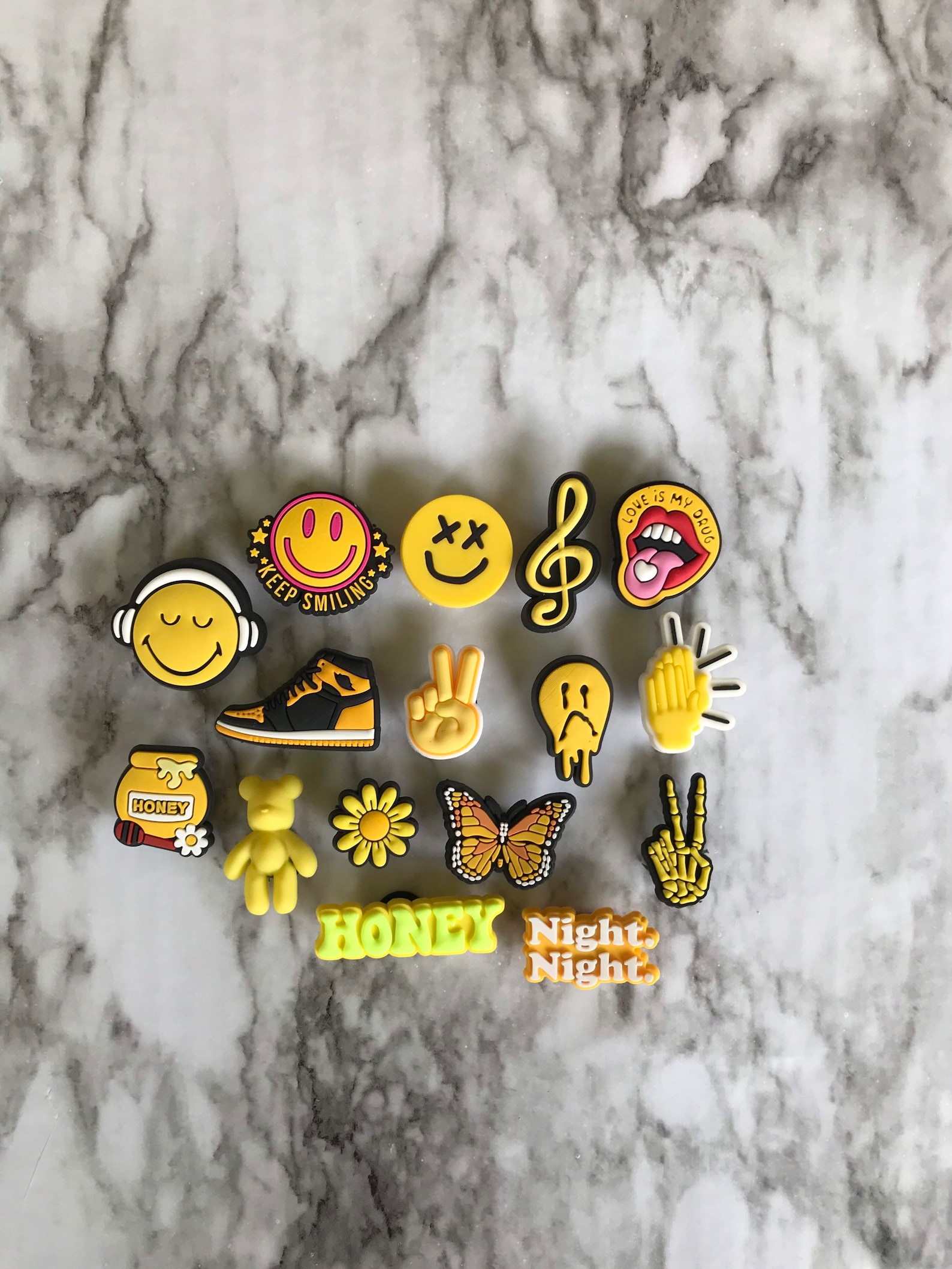 New Popular Yellow Smiley Face Shoe Charms for Your Crocs - Etsy