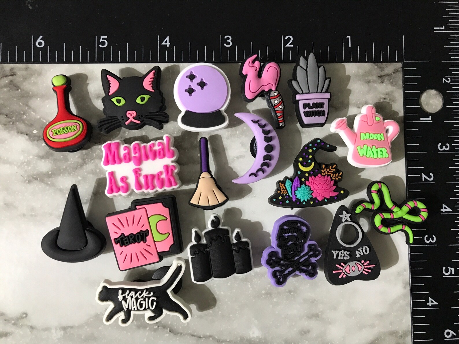 Witch Themed Croc Compatible Shoe Charms Trending Magic Clog - Etsy