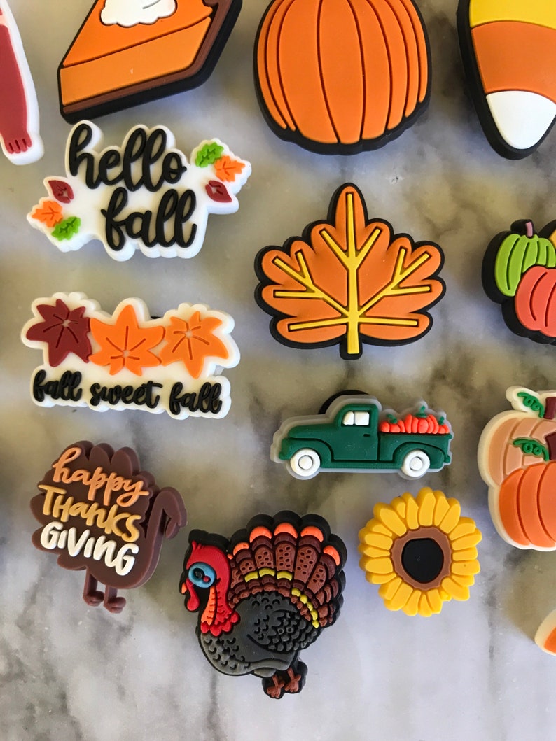 New Trending Fall Shoe Charms for Your Crocs Popular Autumn - Etsy