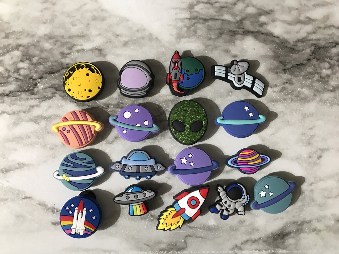 New Popular Outer Space Shoe Charms for Your Crocs, Planet Shoe Charms ...