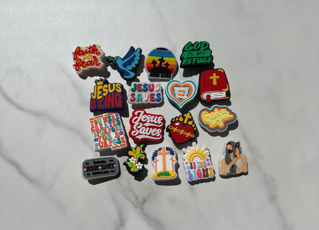 Christian Charms for Crocs, Jesus Themed Shoe Charms, Christ Charms ...