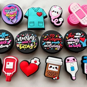 Croc Compatible Nurse Charms, Medical Field Charms for Crocs, Scrub ...