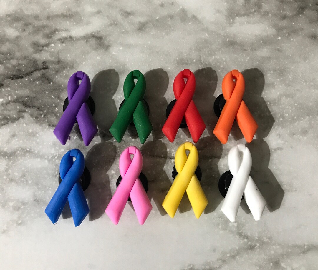 New Awareness Ribbon for Your Crocs Croc Compatible Awareness - Etsy