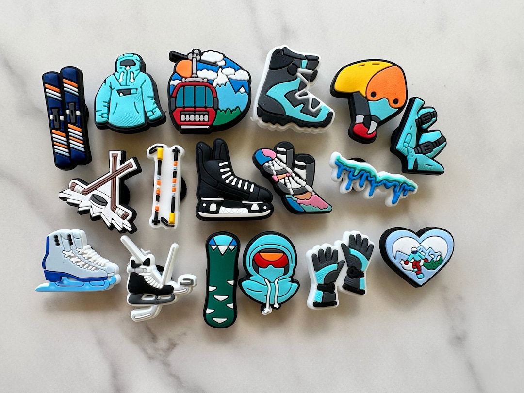 New Winter Sports Themed Shoe Charms for Your Crocs, Croc Compatible ...