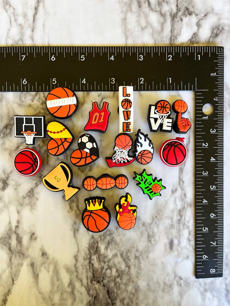 New Charms for Crocs Basketball Themed Shoe Charms - Etsy