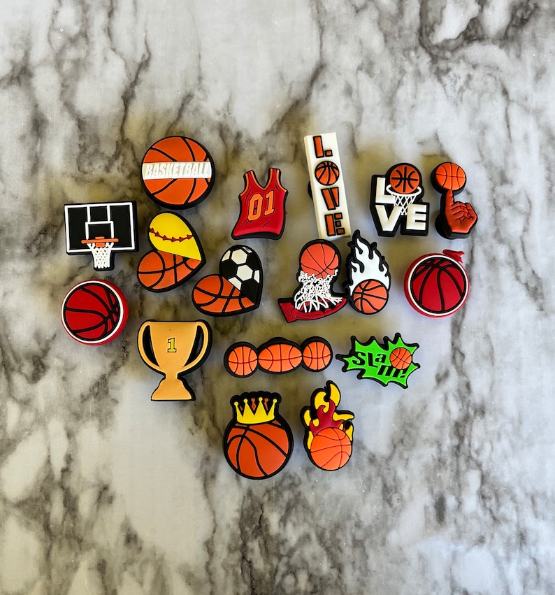 New Charms for Crocs Basketball Themed Shoe Charms - Etsy