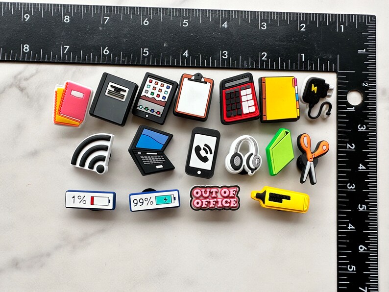 Office Supply Shoe Charms, Croc Compatible Electronics Charms, Popular ...