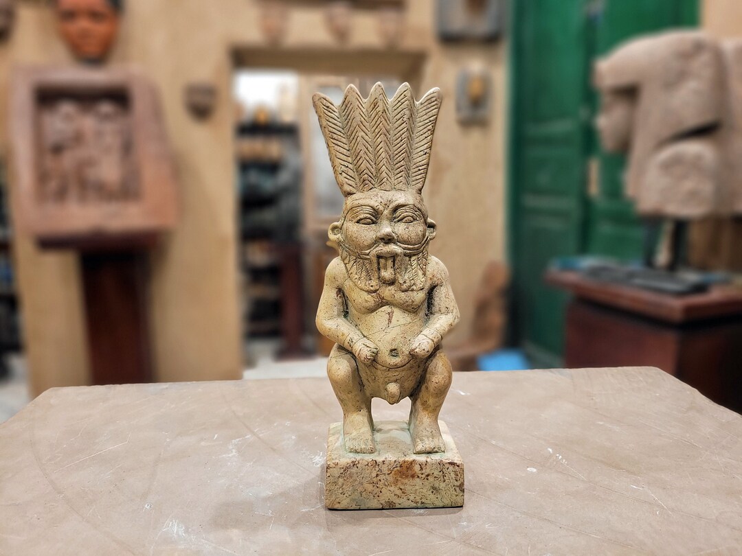 Hand-carved Egyptian God Bes Figurine Steatite Stone Ancient Egypt - Etsy