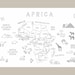 14 Coloring Activity World Maps for Kids Printable Educational ...