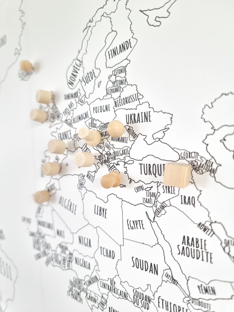 Wooden Push Pins 50 Push Pins of Different Shapes - Etsy