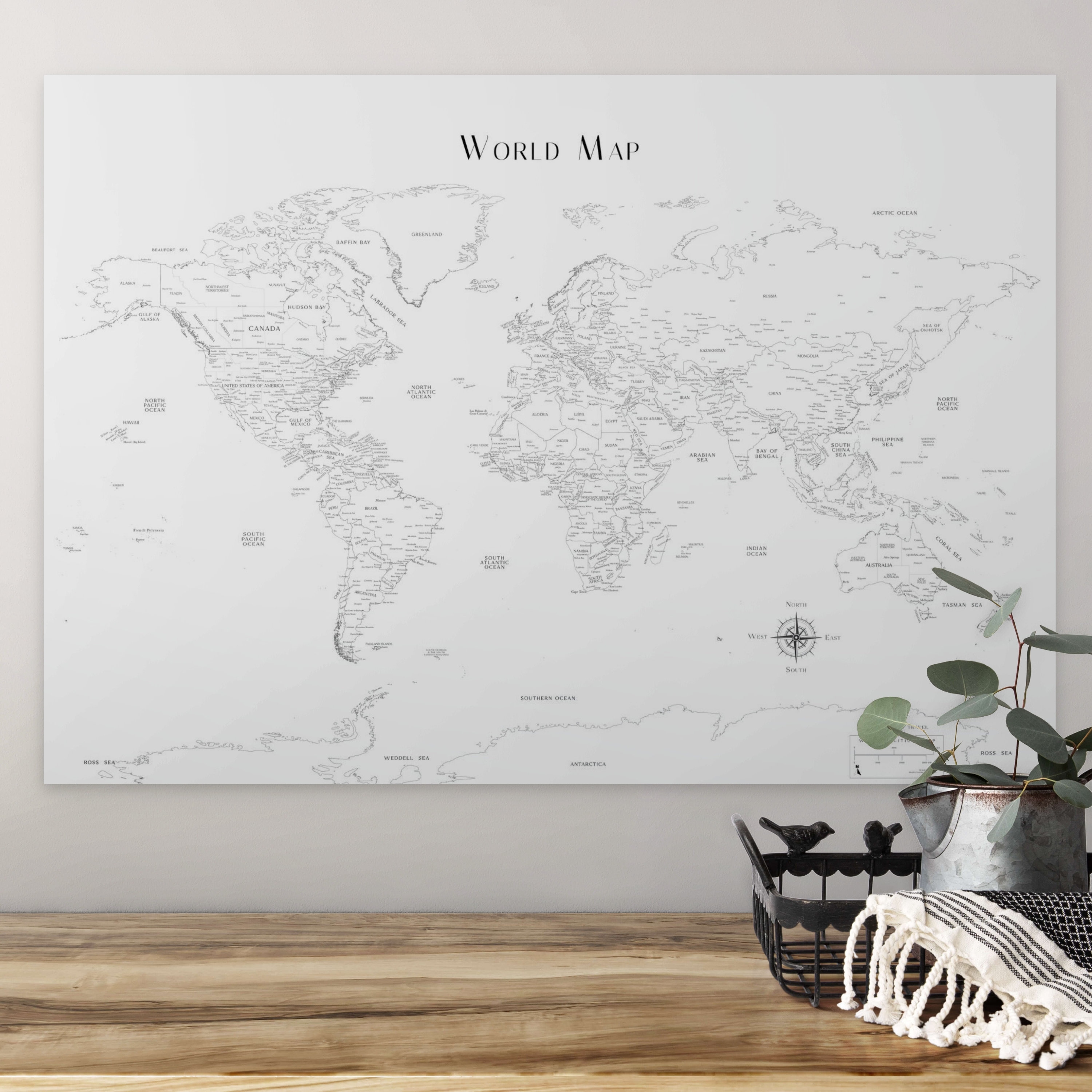 printable world map coloring page