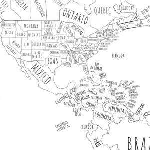 Custom World Map Personalized Gift Hand-drawn - Etsy