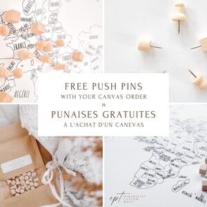 World Map Push Pin Custom Wall Art Extra Large World Map Executive ...