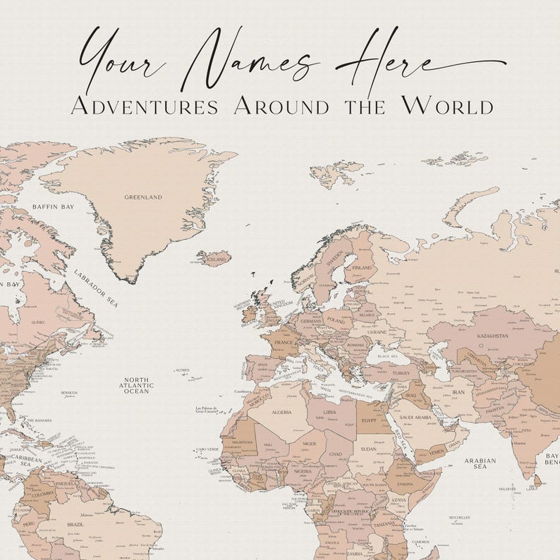 Push Pin Travel Map World Map Pin Board Travel Tracker Push Pin Custom ...