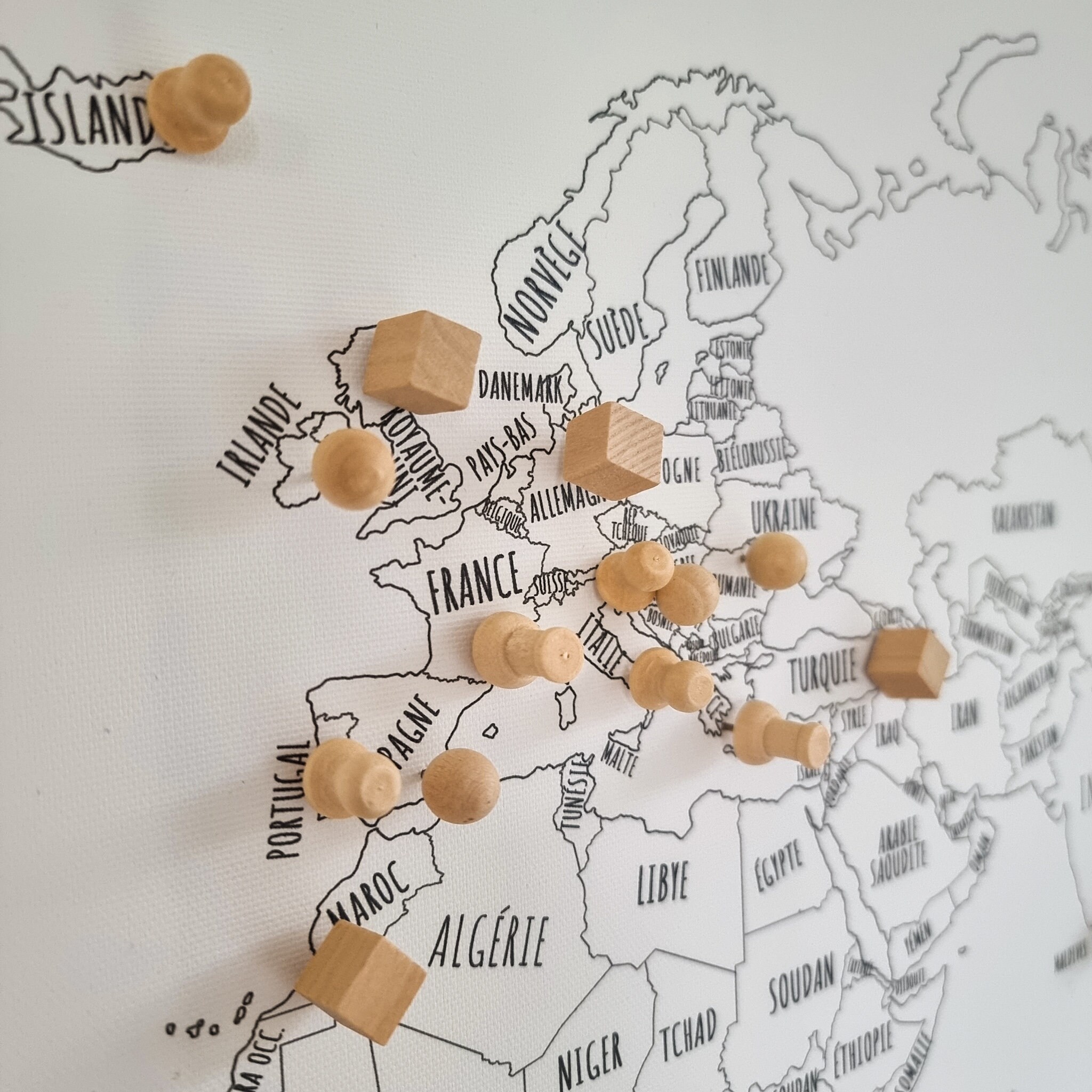 Wooden Push Pins 50 Push Pins of Different Shapes - Etsy