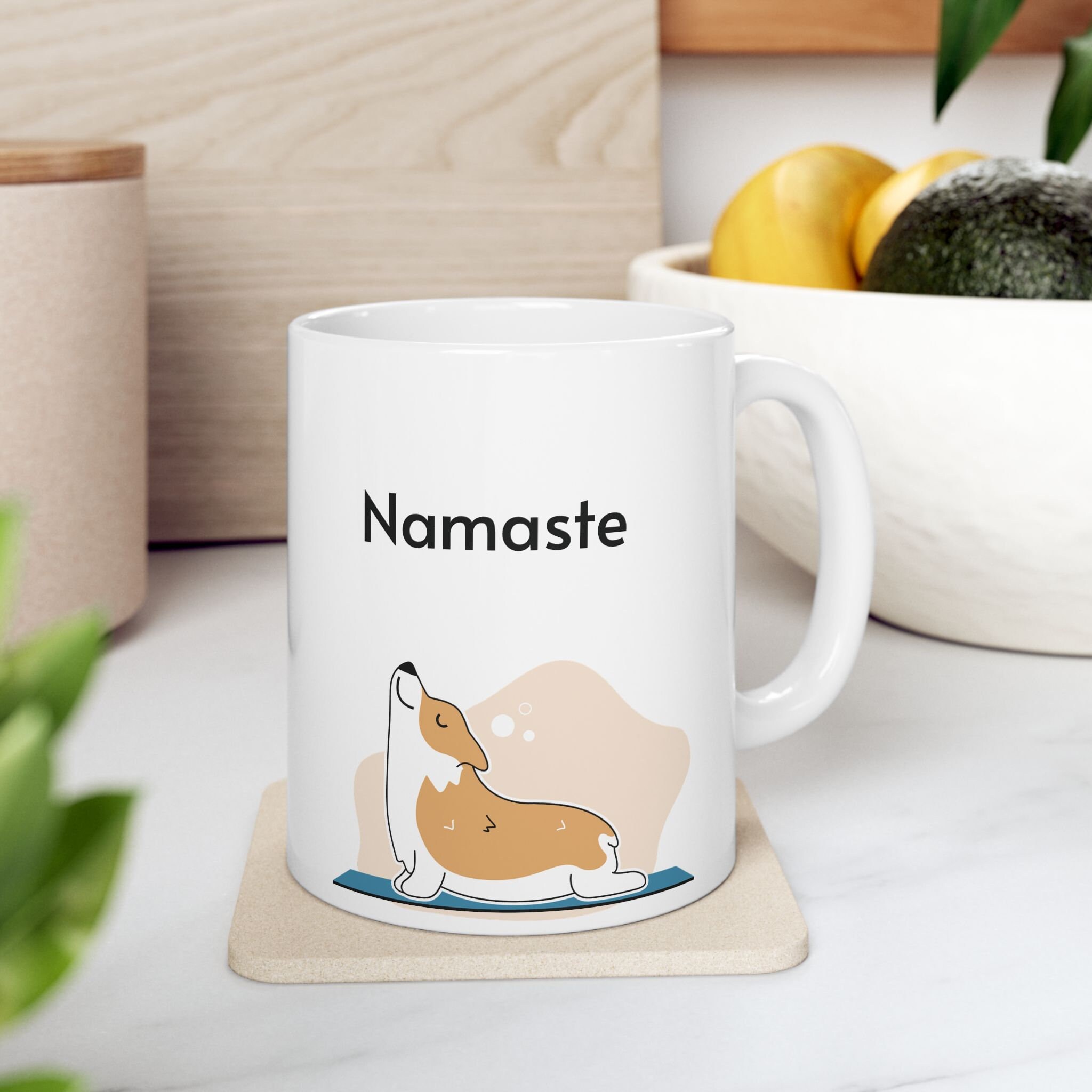 Ceramic Mug NAMASTE 11oz, 15oz - Etsy