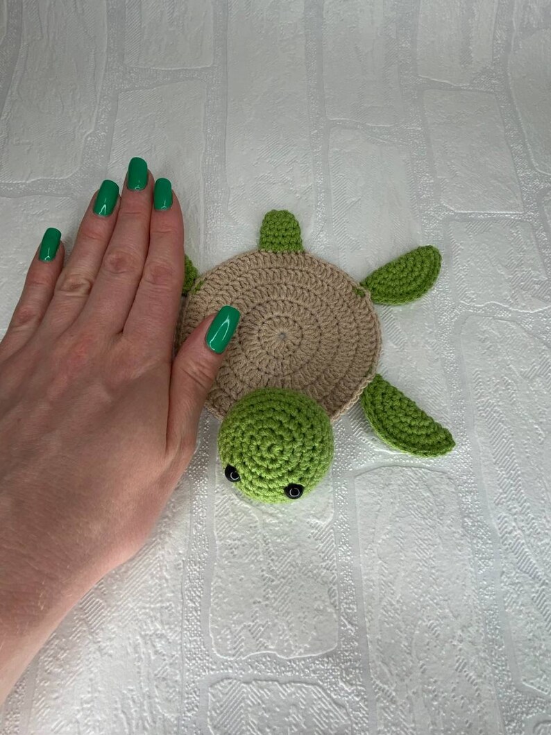 Crochet Turtle Coaster PDF PATTERN Crochet Pattern PDF | Etsy