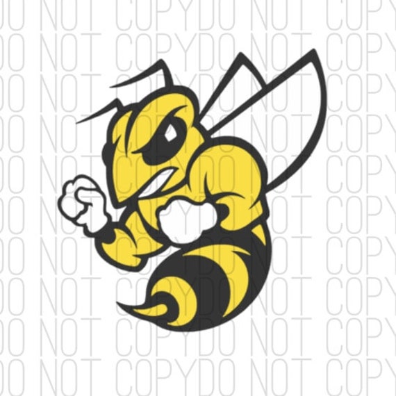 Hornet Yellow Jacket Wasp Team Mascot Digital Download | Etsy