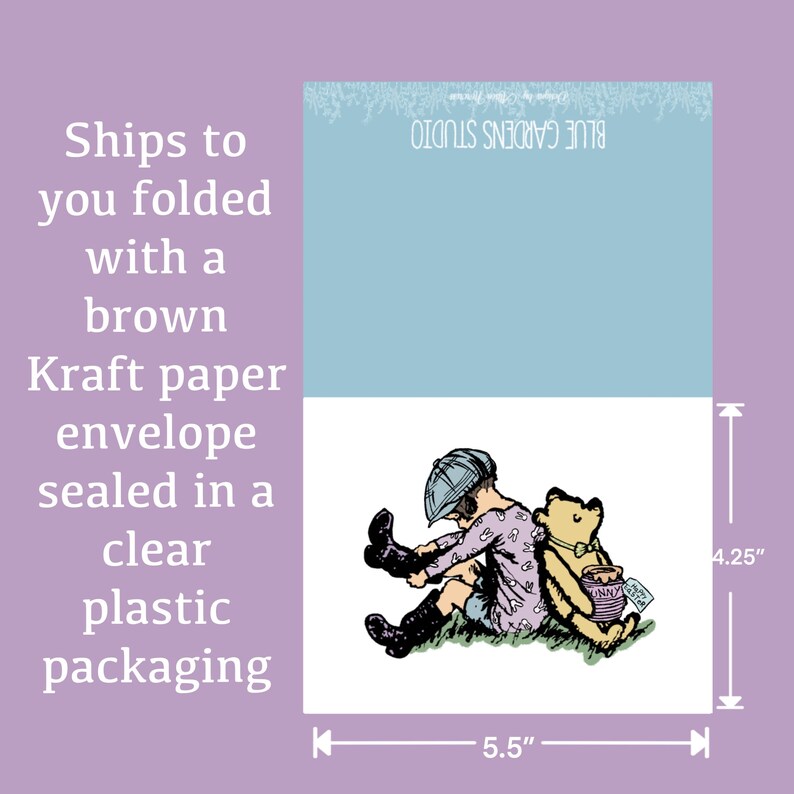 Classic Winnie the Pooh Easter Card, Happy Easter Card, Christopher ...