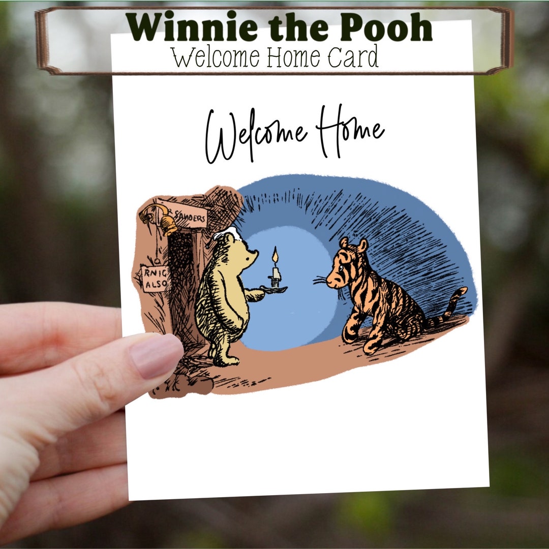 Classic Winnie the Pooh Welcome Home Card, Homecoming Card ...