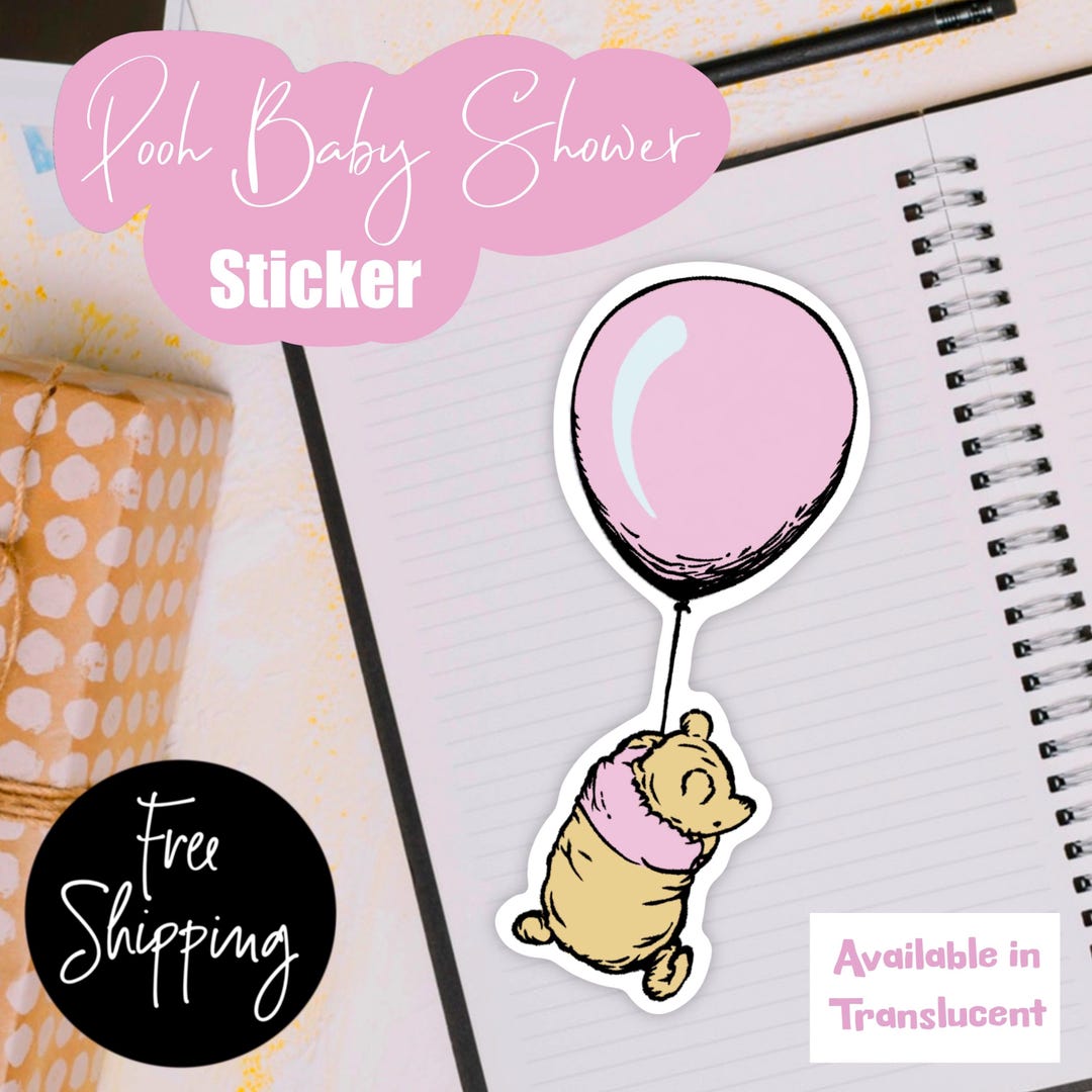 Vintage Winnie the Pooh Illustration for Girl Baby Shower, Girl Baby ...
