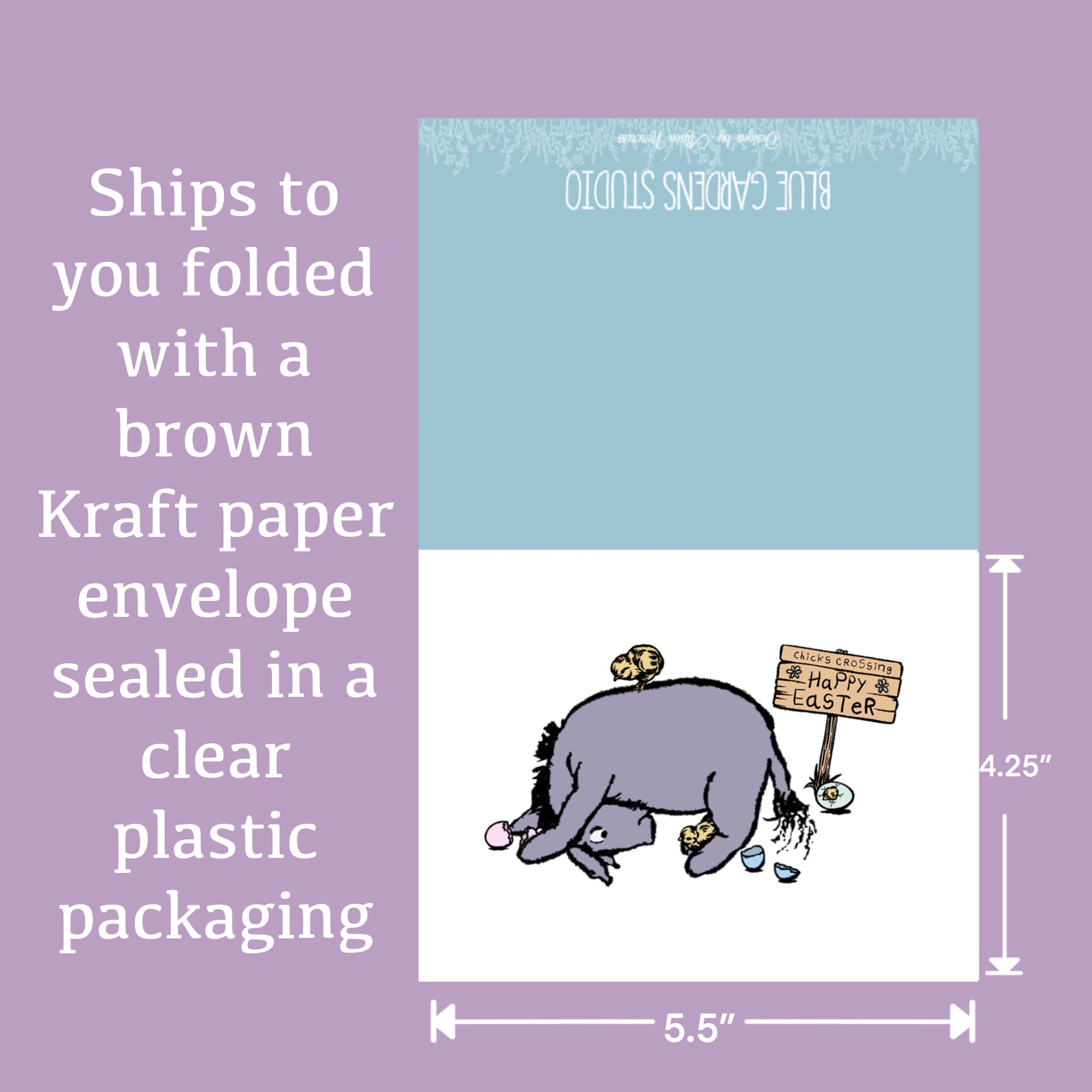 Classic Winnie the Pooh Easter Card, Happy Easter Card, Eeyore Easter ...