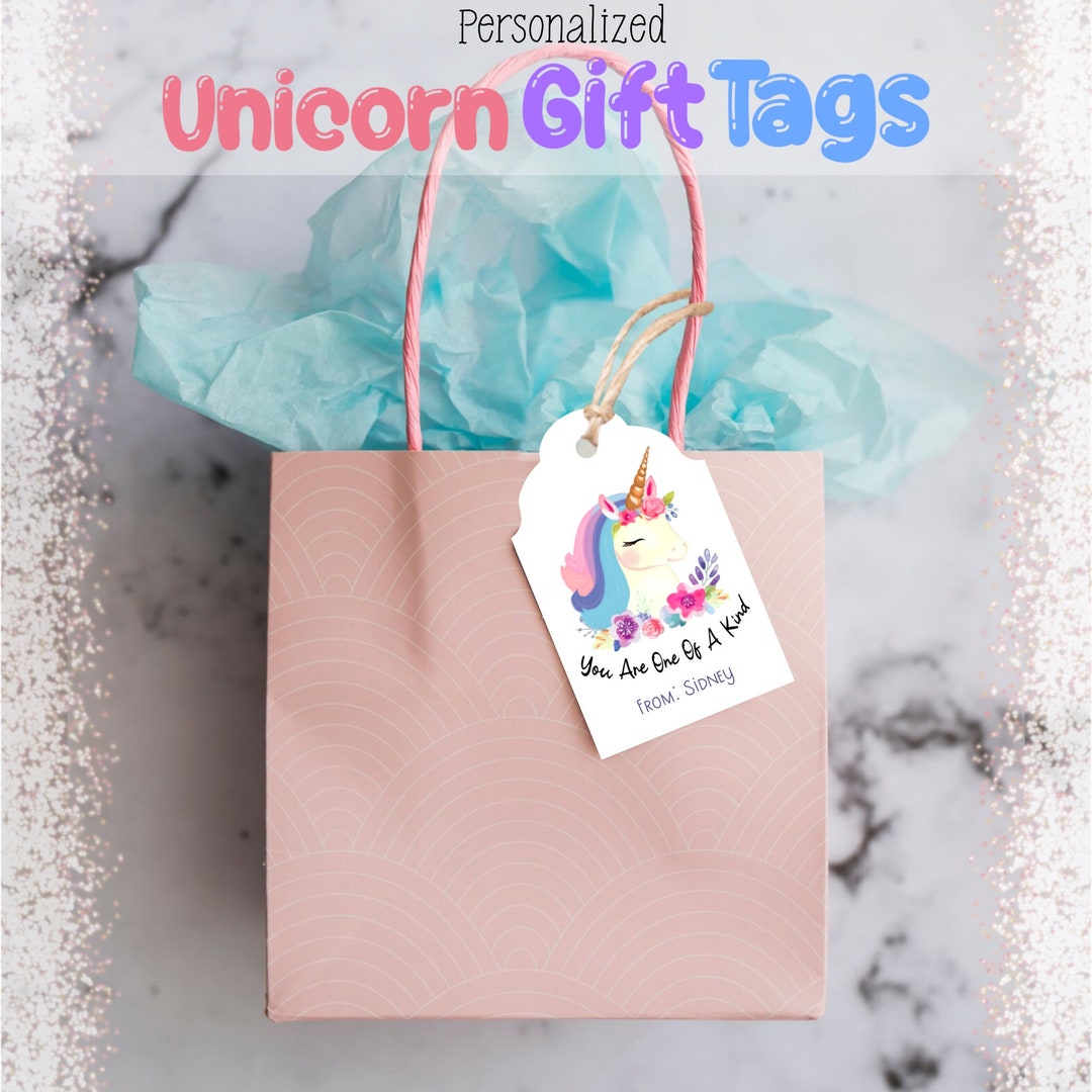 Unicorn Favor Tags, Unicorn Birthday, Unicorn Party Thank You Tag ...