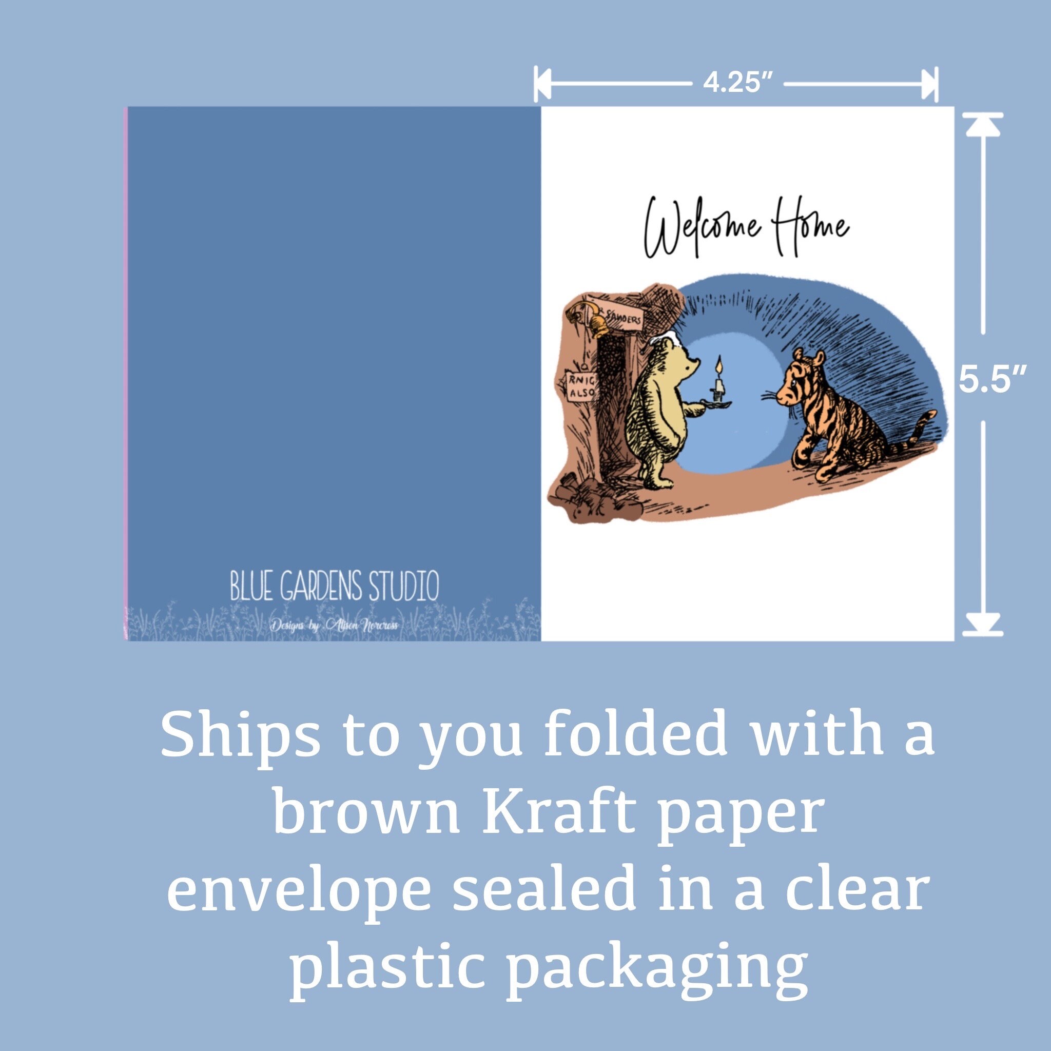 Classic Winnie the Pooh Welcome Home Card, Homecoming Card ...