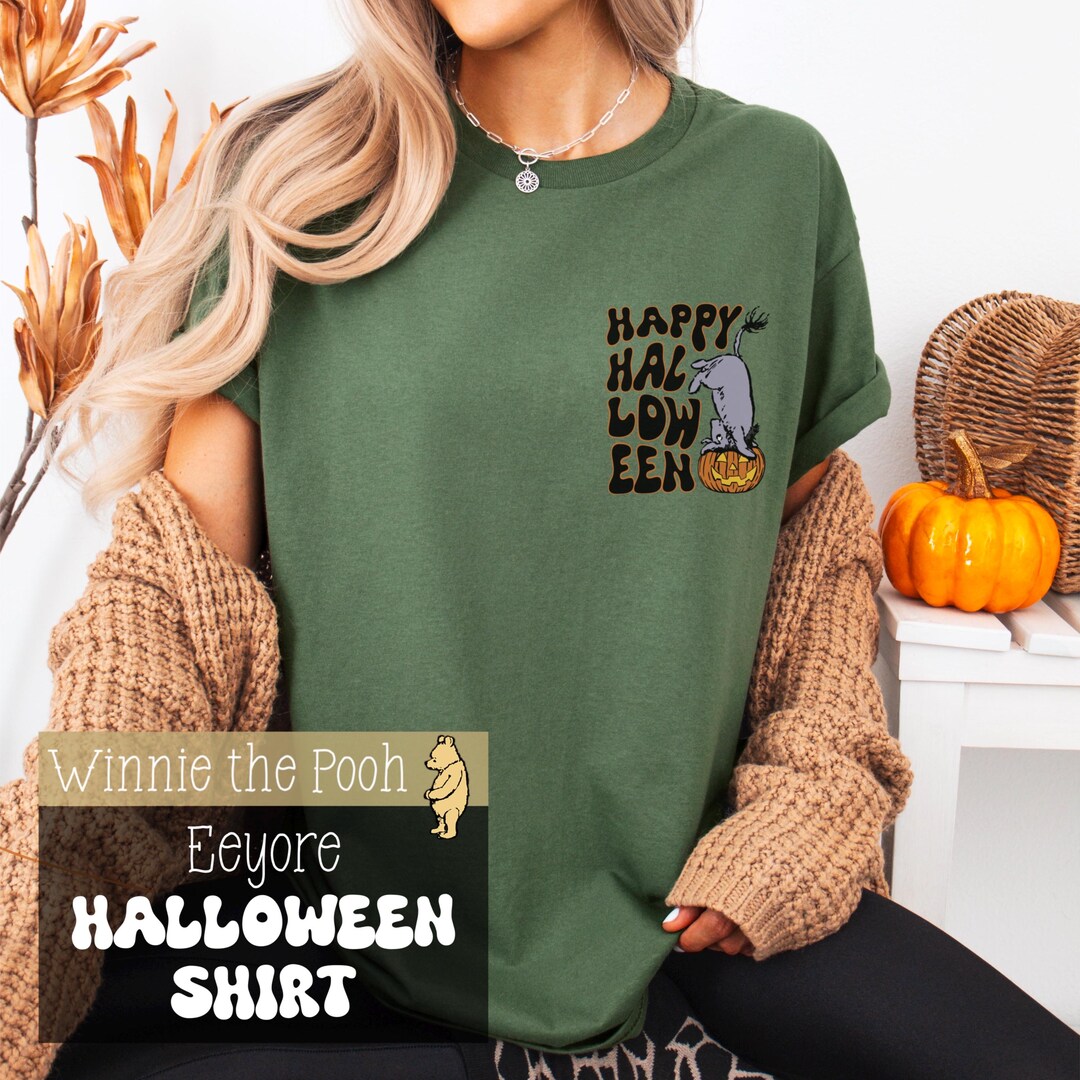 Retro Halloween Eeyore Tee, Eeyore Costume Shirt, Vintage Trick or ...