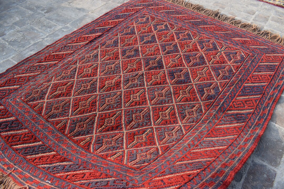 6.3 X 4.10 Ft Afghan Handmade Wool Mushwani Rug, Afghan Rug 7x5 ...