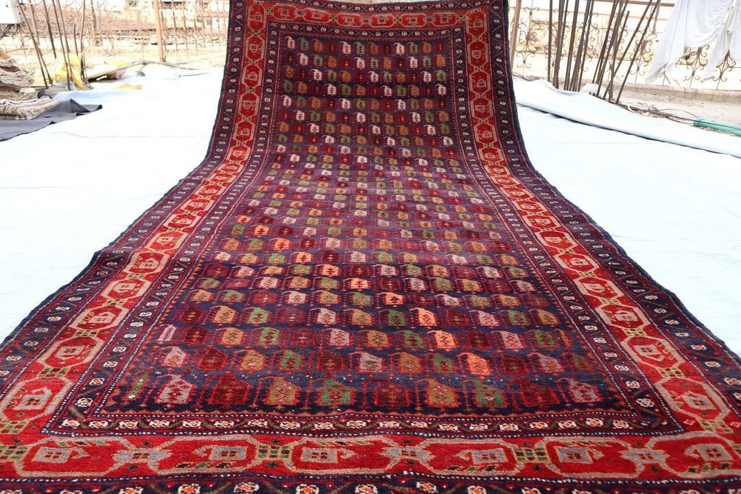 4'5x8'6 Ft Wide Balochi Runner Rug Handmade Wool - Etsy