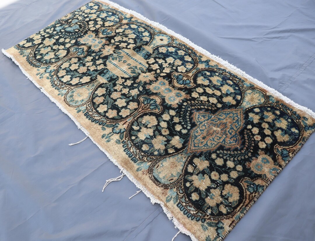 1920s Antique Floral Rug 2'1x4'5 Afghan Vintage Terracotta Tribal Rug ...