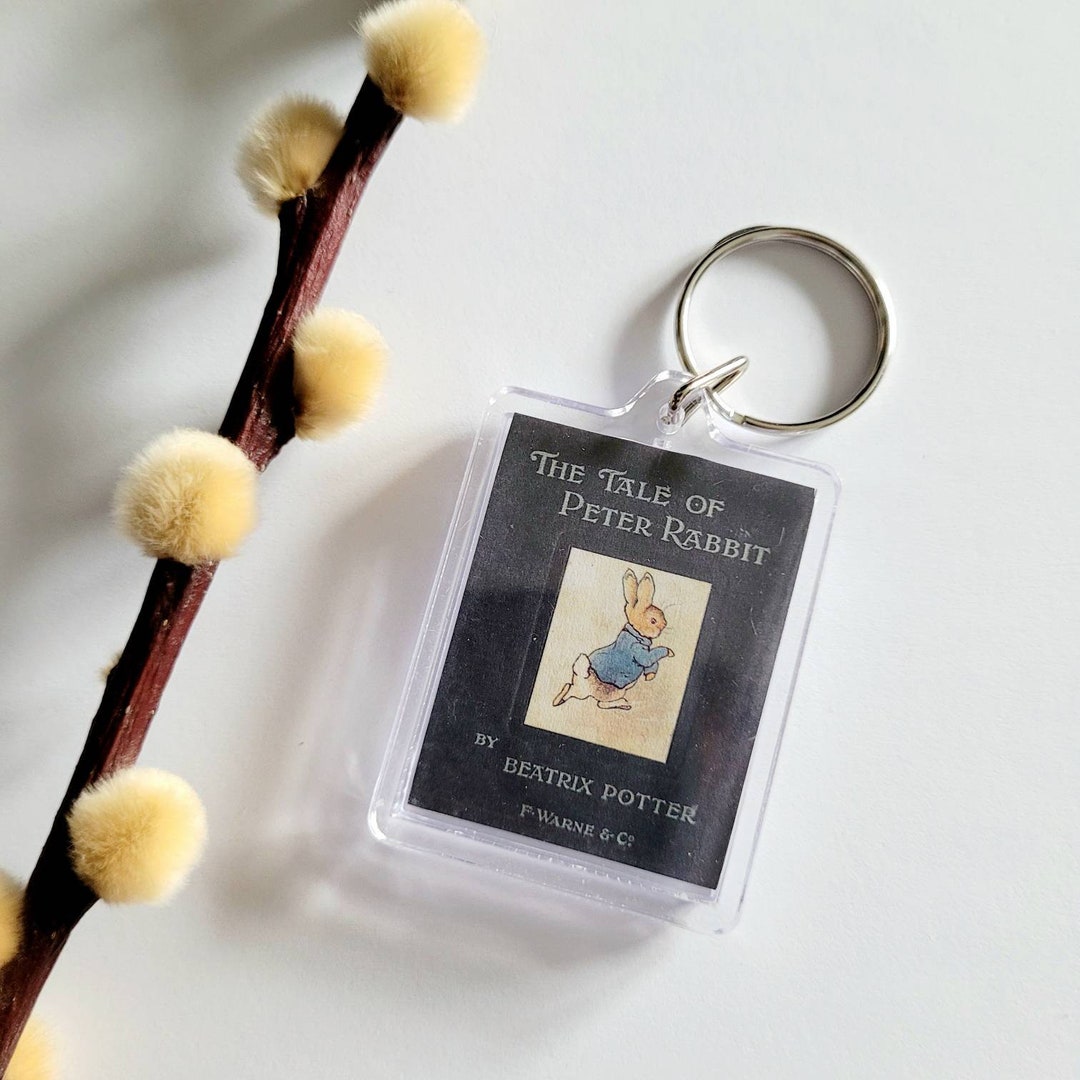 The Tale of Peter Rabbit Miniature Book Keychain Beatrix Potter Classic ...