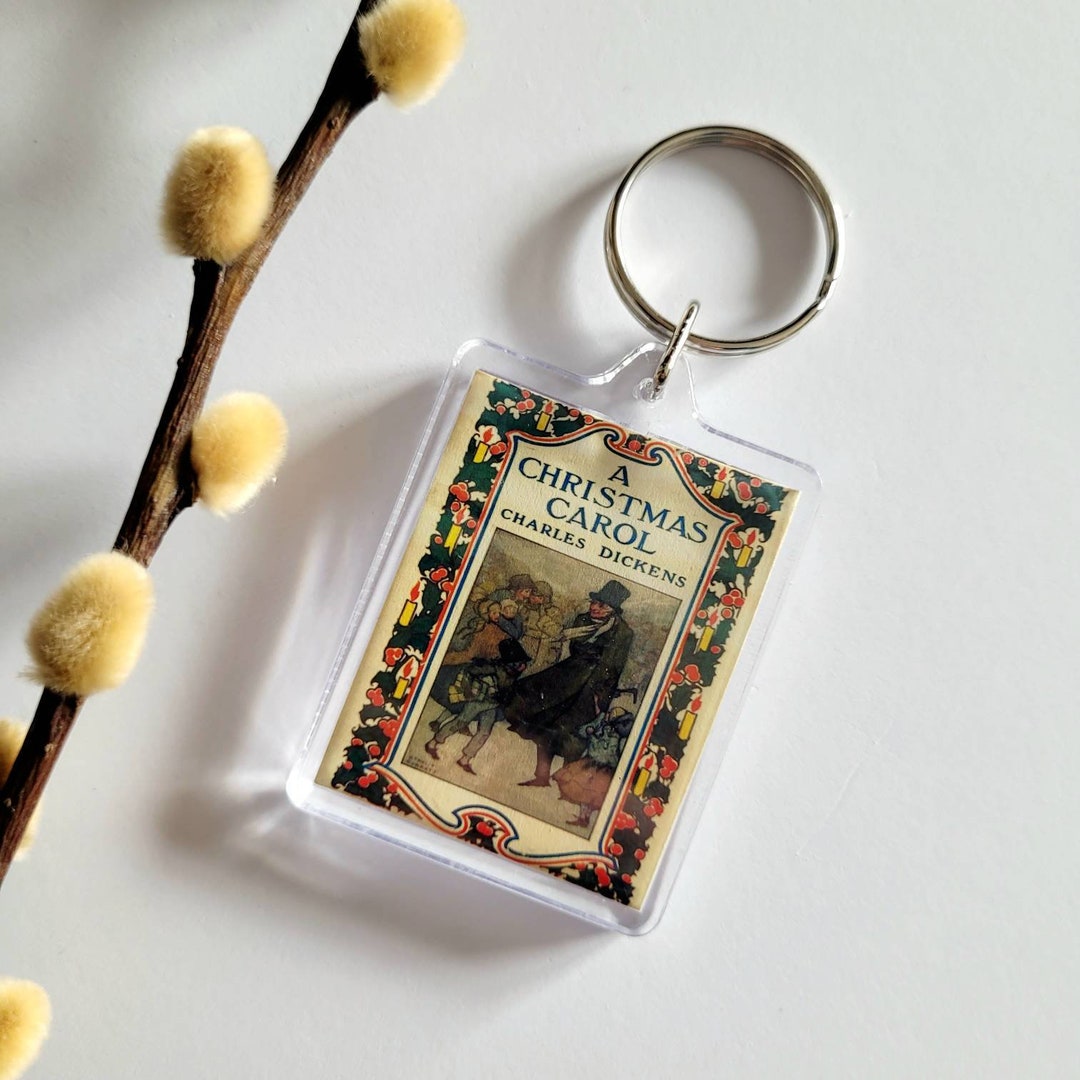 A Christmas Carol Miniature Book Keychain Charles Dickens Classic Novel ...