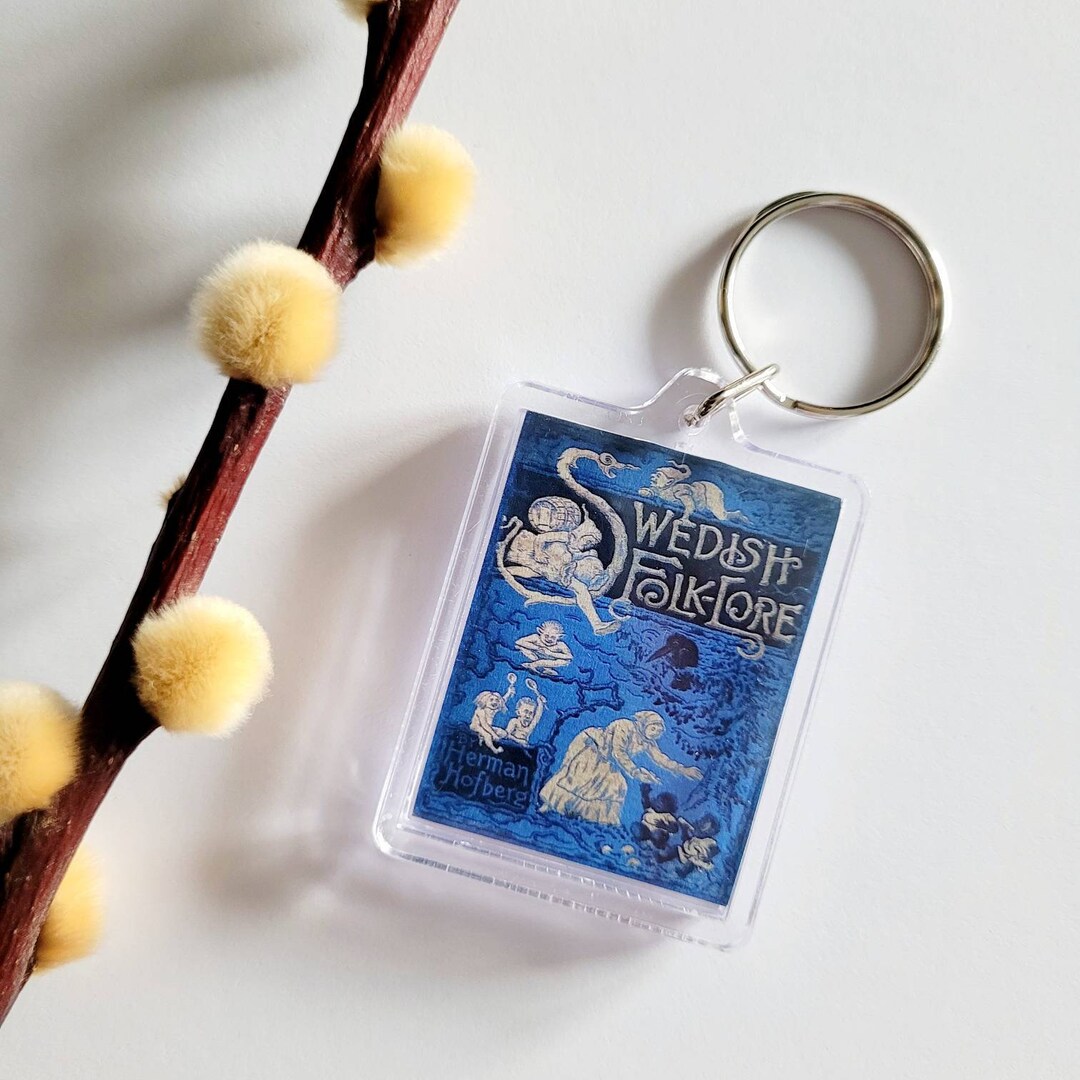 Swedish Folklore Miniature Book Keychain Witchcraft - Etsy