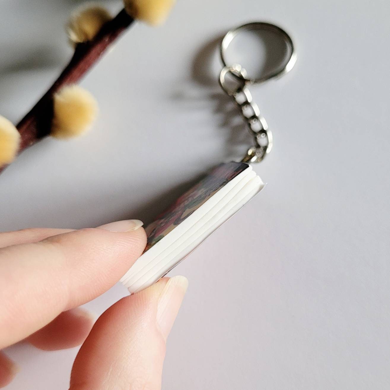 Little Red Riding Hood Miniature Book Keychain Charles Perrault Classic ...