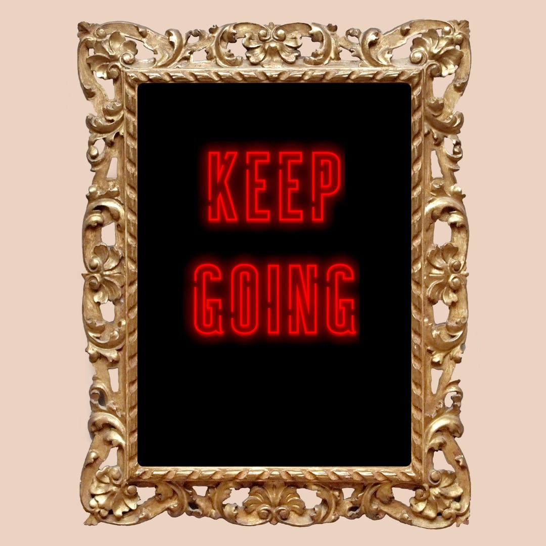 Neon Motivational Typography Work From Home Digital Artwork | Instant ...