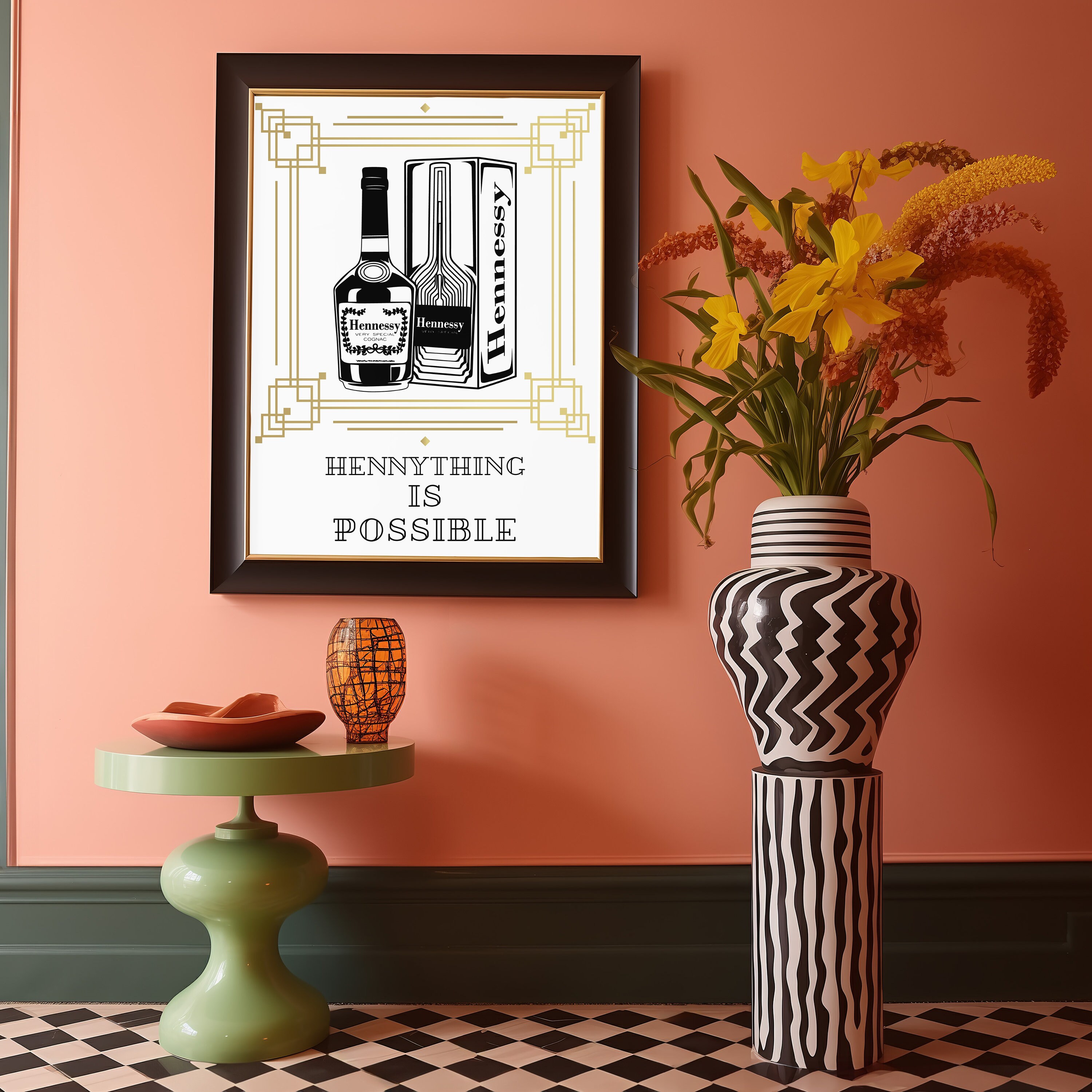 Hennything is Possible Print Hennessy Cognac Lovers Gift & Wall Art ...
