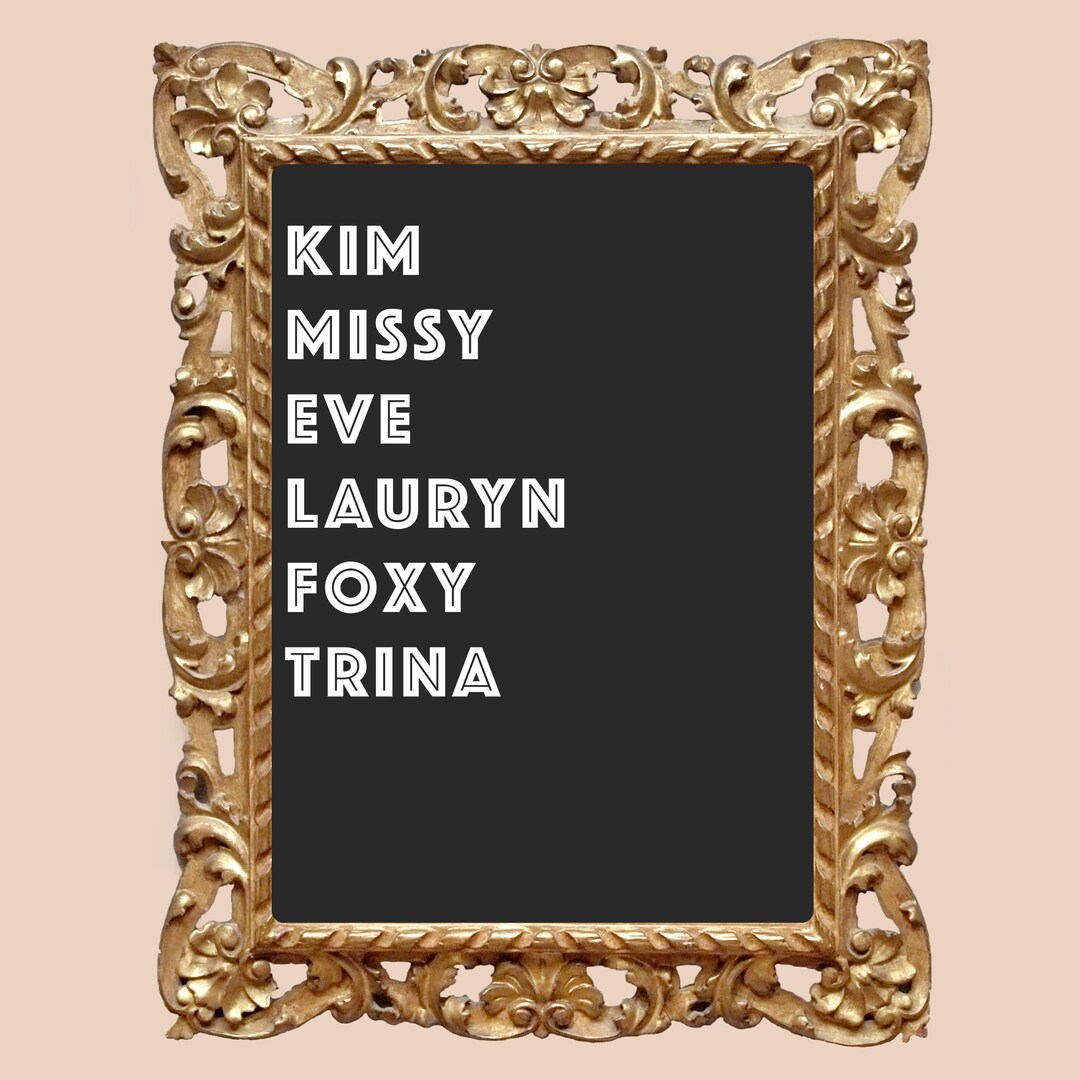 90s Rap Queens Art Print | Hip Hop Typography Poster (digital Download ...
