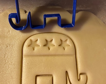 Republican Elephant Symbol Cookie and Fondant Cutter - Etsy