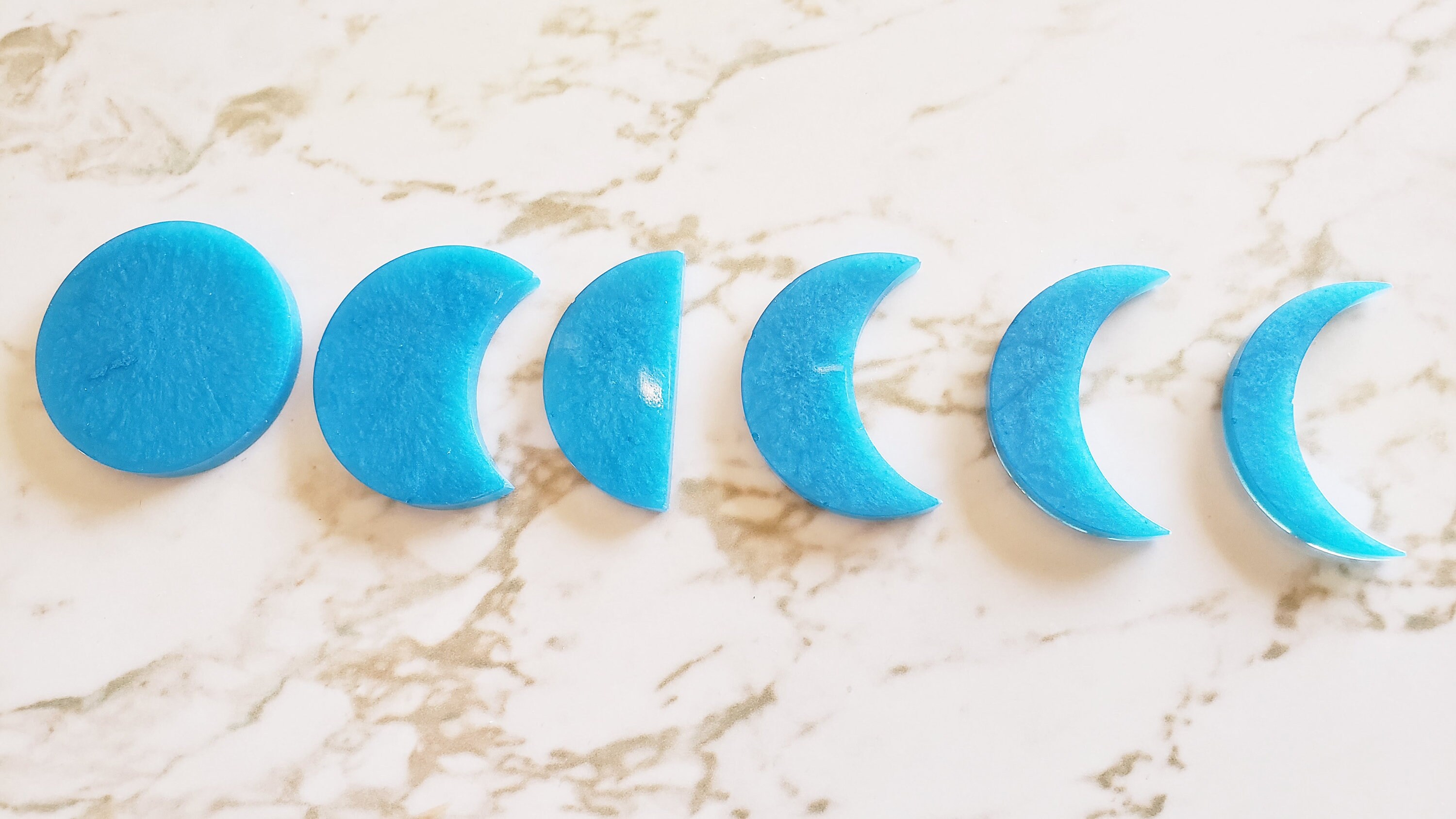 Moon Phases Magnets Crescent Moon Tracker Made of Resin - Etsy