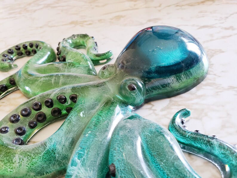 Octopus Decoration 3D Decor Made in Resin - Etsy