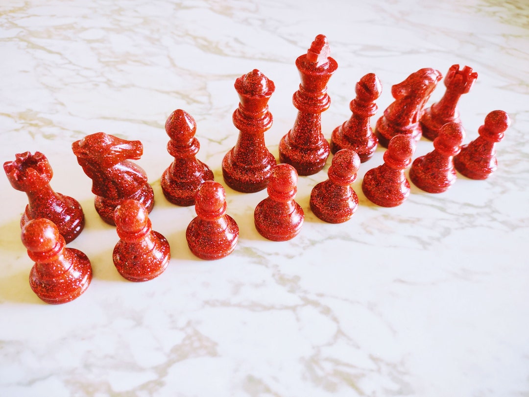 Standard Chess Set - Custom Options Available Too! - Made in Resin - Etsy