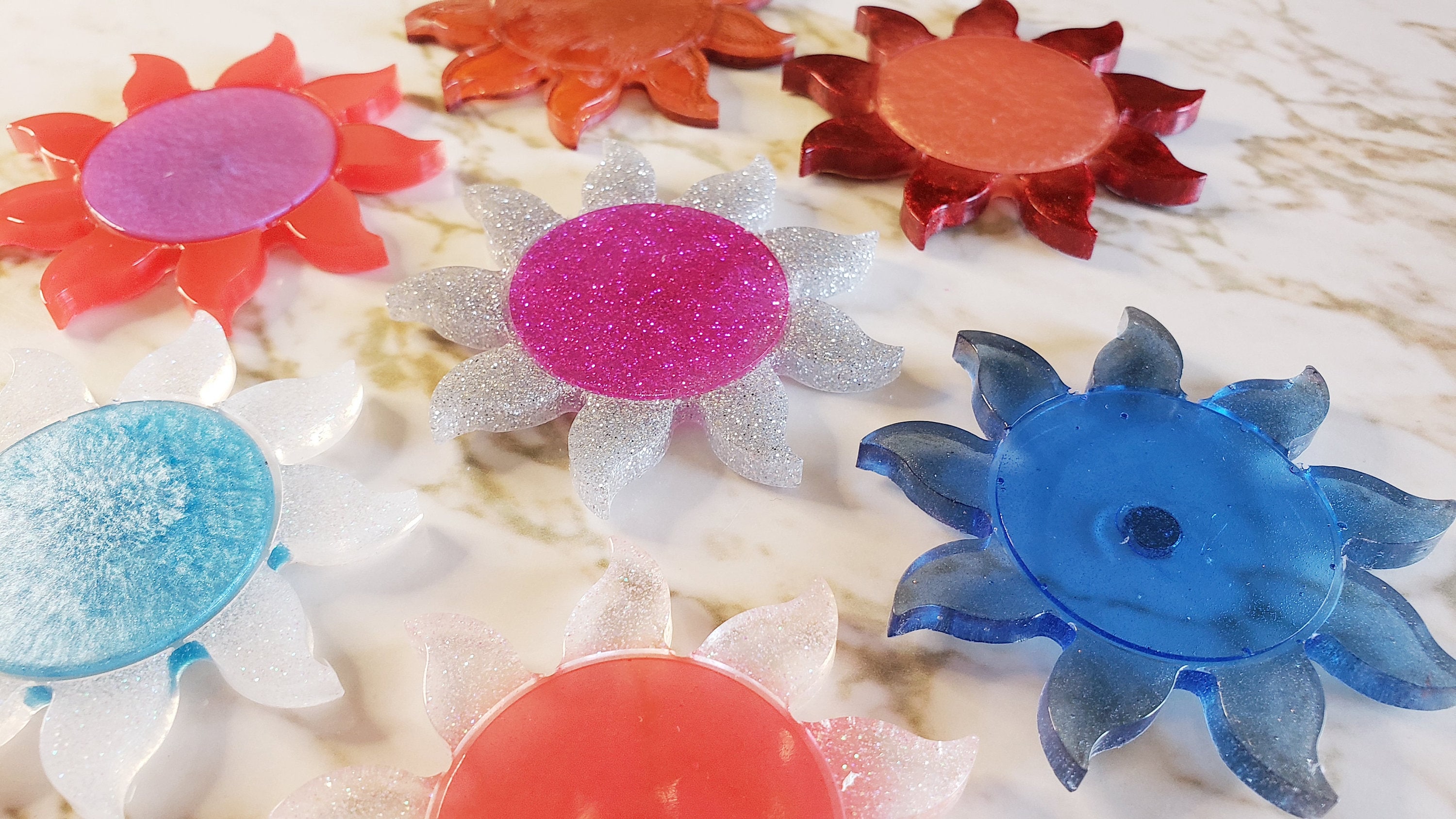 Sun Magnet Flame Sun Magnet Made of Resin | Etsy